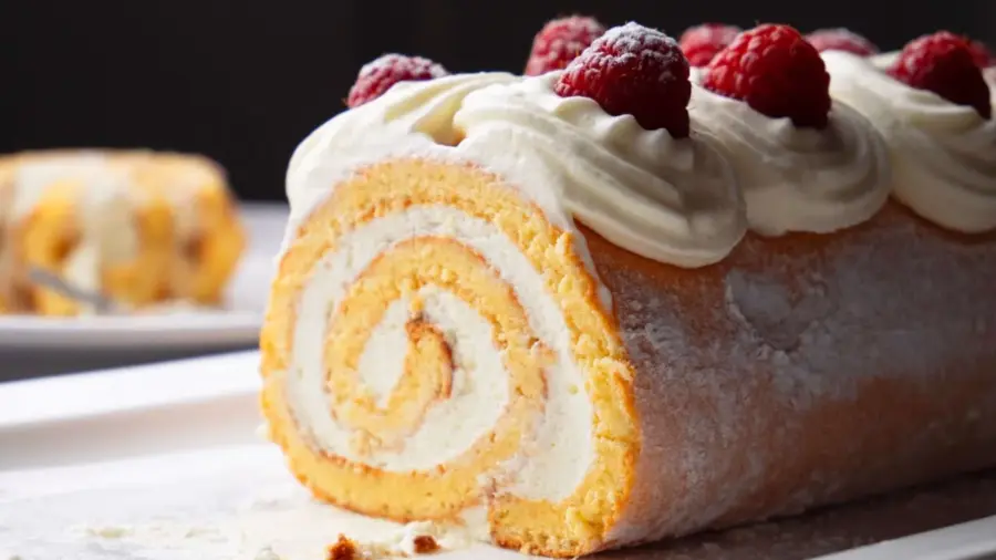 Easiest Swiss Roll (Vanilla Swiss Roll) - Spice Bangla