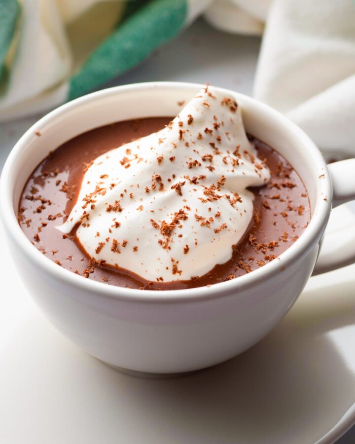 French Hot Chocolate Recipe in just 10 minutes (Chocolat Chaud)