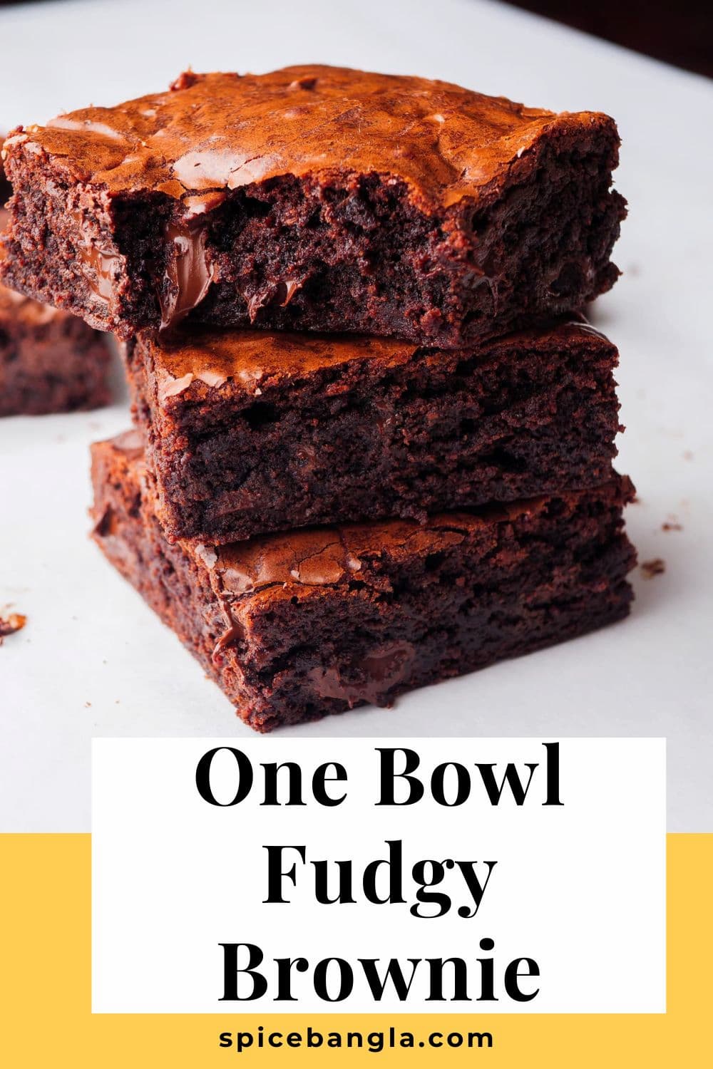 One Bowl Fudgy Brownie Recipe