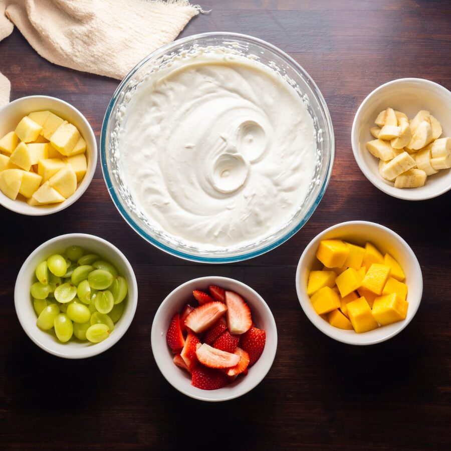 Quick Fruit Cream Recipe | Fruit Salad with Cream