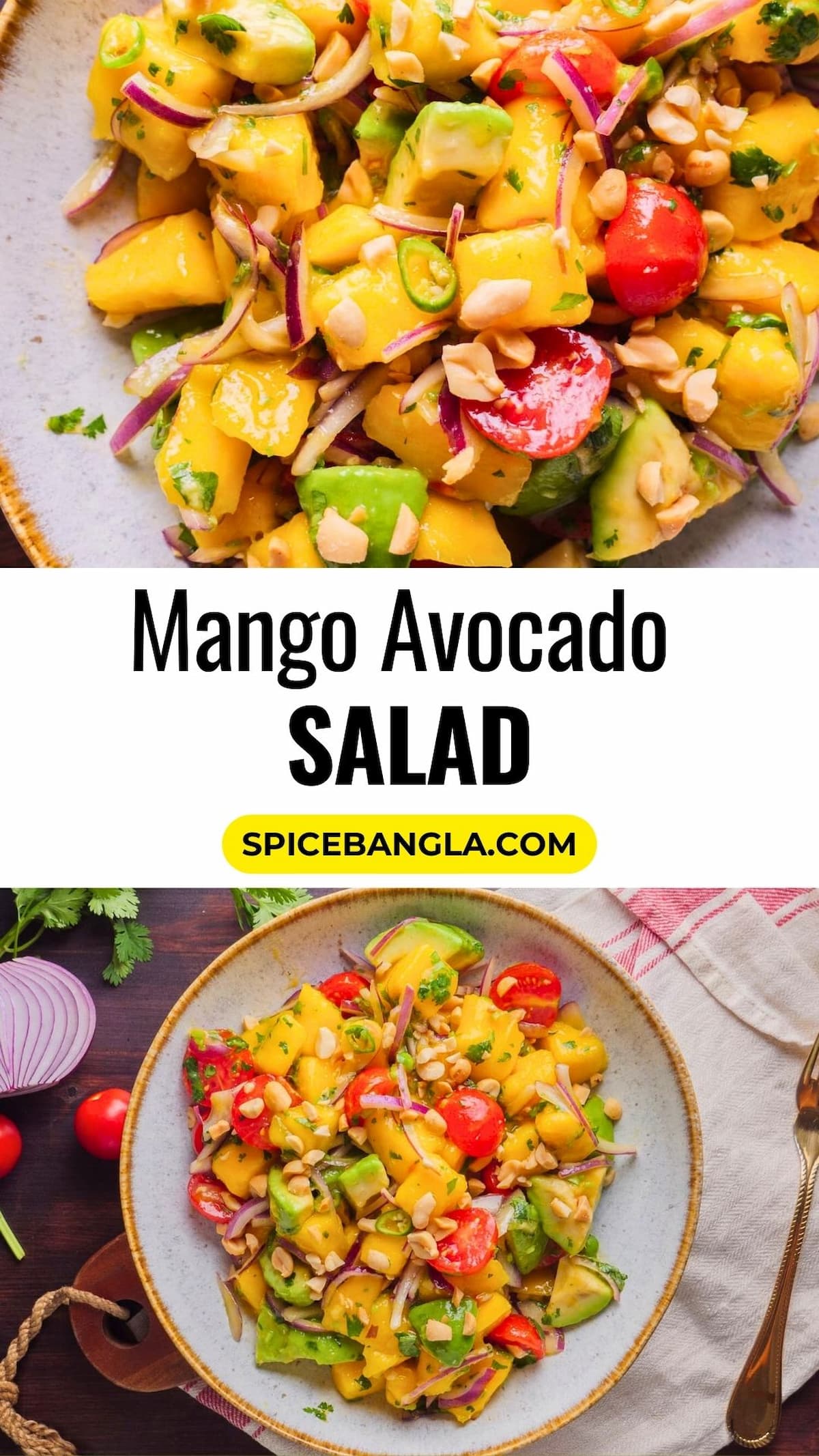 Mango Salad Recipe | Mango Avocado Salad