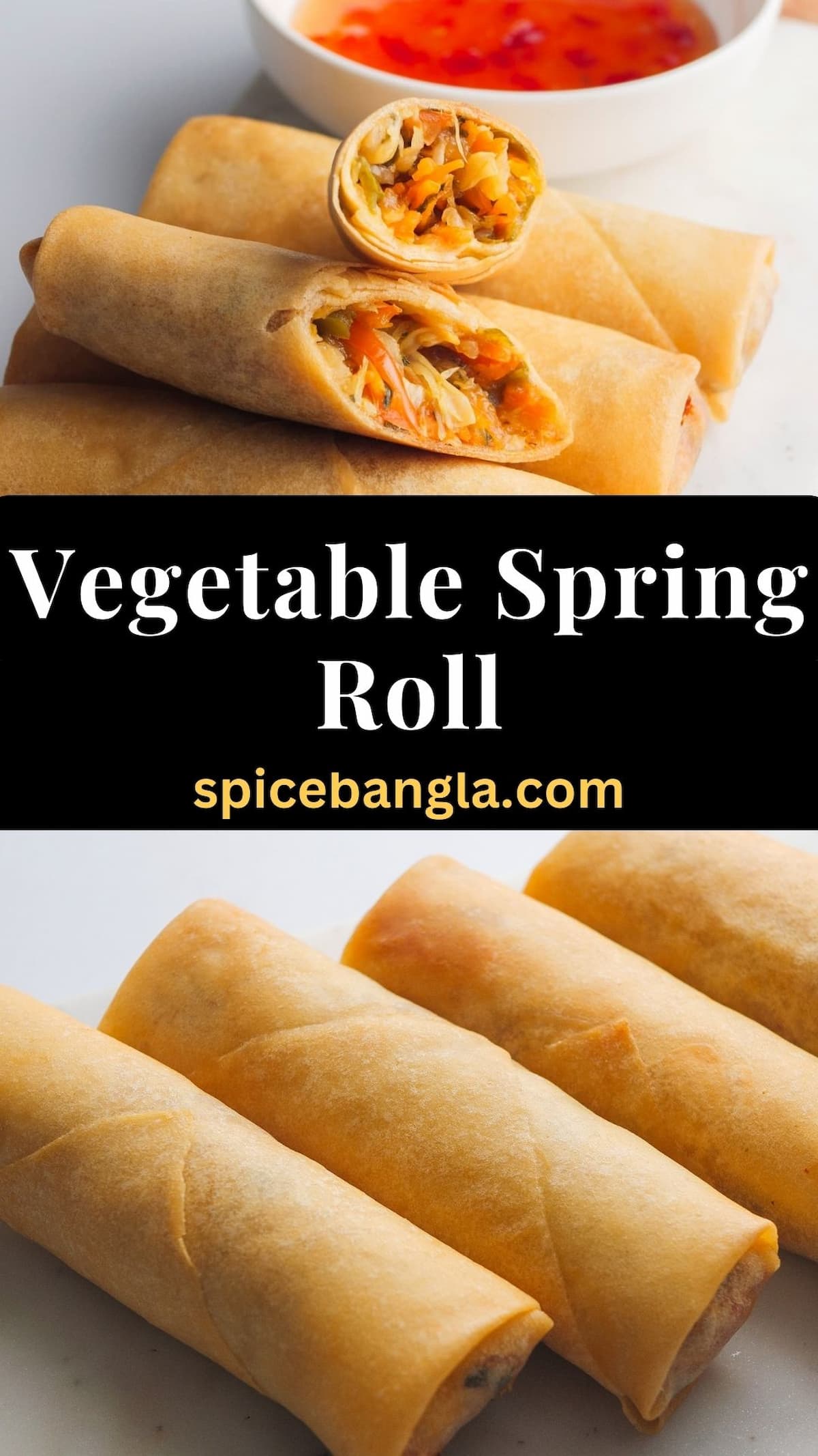 Spring Roll Recipe (Crispy Vegetable Spring Roll)