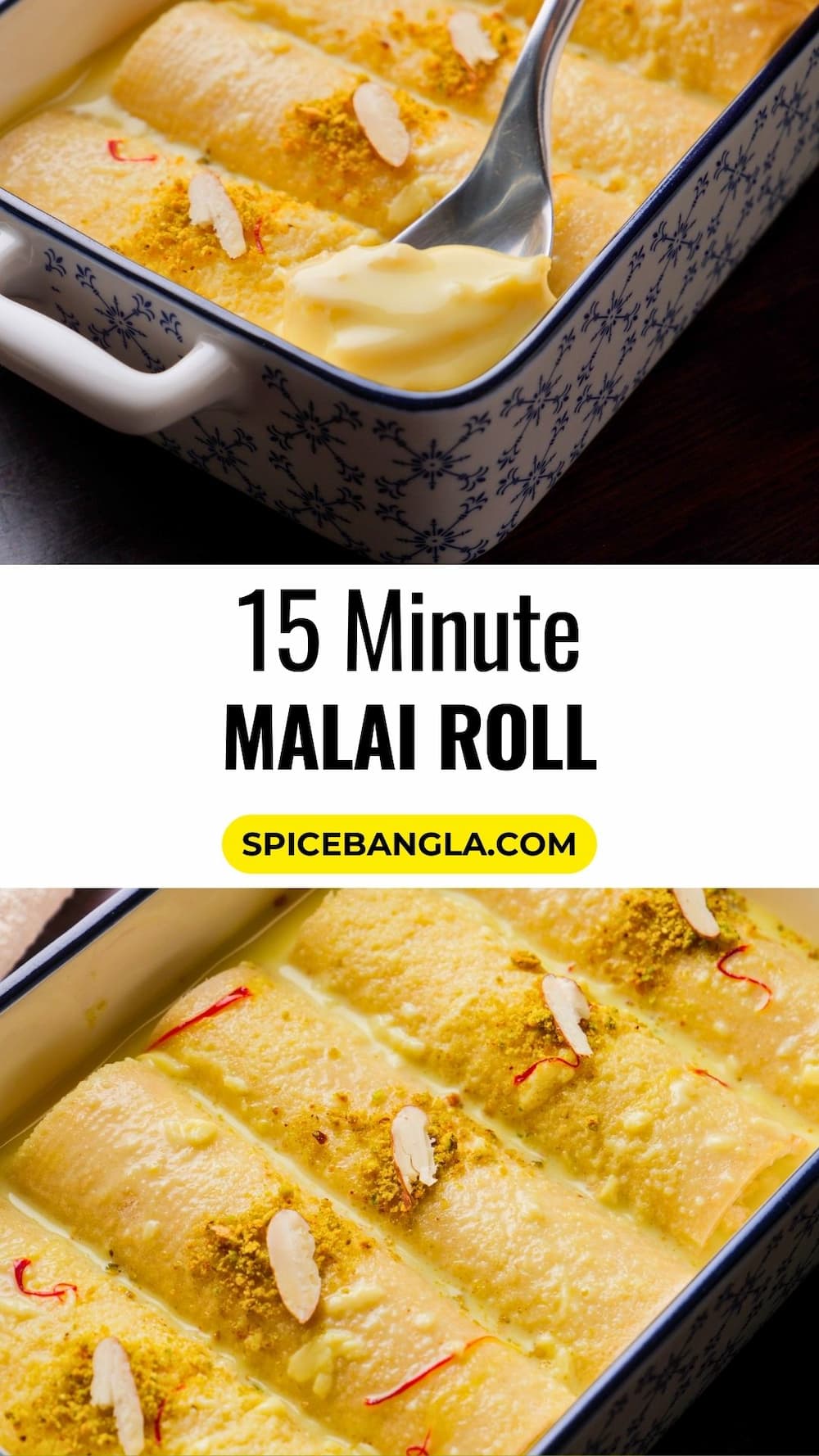 Malai Roll Recipe | Bread Malai Roll Recipe 15 Minute Dessert